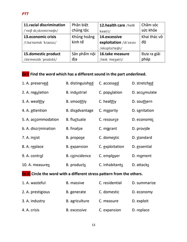 BÀI TẬP LUYỆN TỪ VỰNG CHUYÊN SÂU THEO UNIT TIẾNG ANH 12 THÍ ĐIỂM CẢ NĂM CÓ ĐÁP ÁN (160 TRANG).pdf