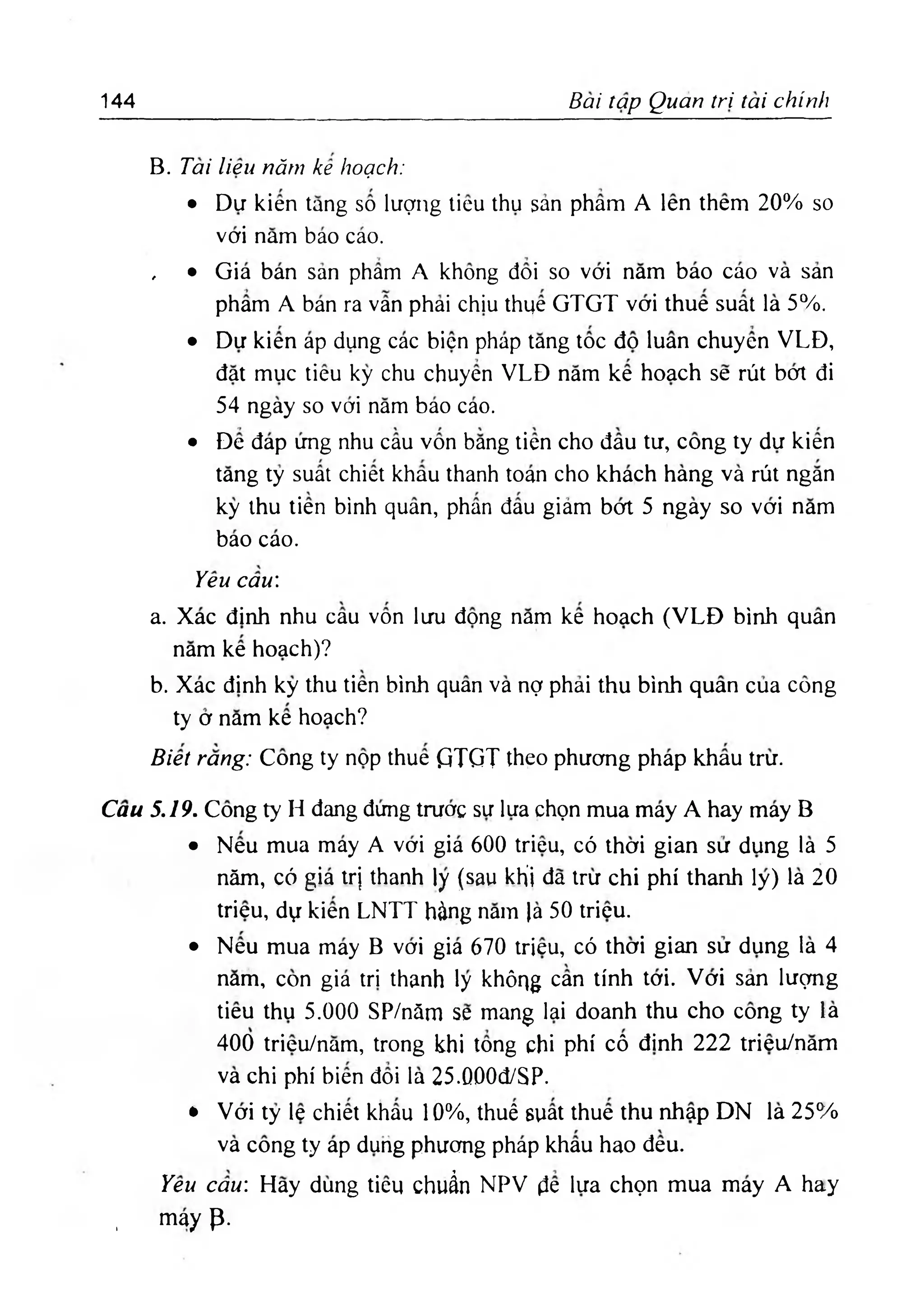 Bài tập Quản trị tài chính, Tóm tắt lý thuyết, bài tập và bài giải mẫu - Hồ Tấn Tuyến | PDF