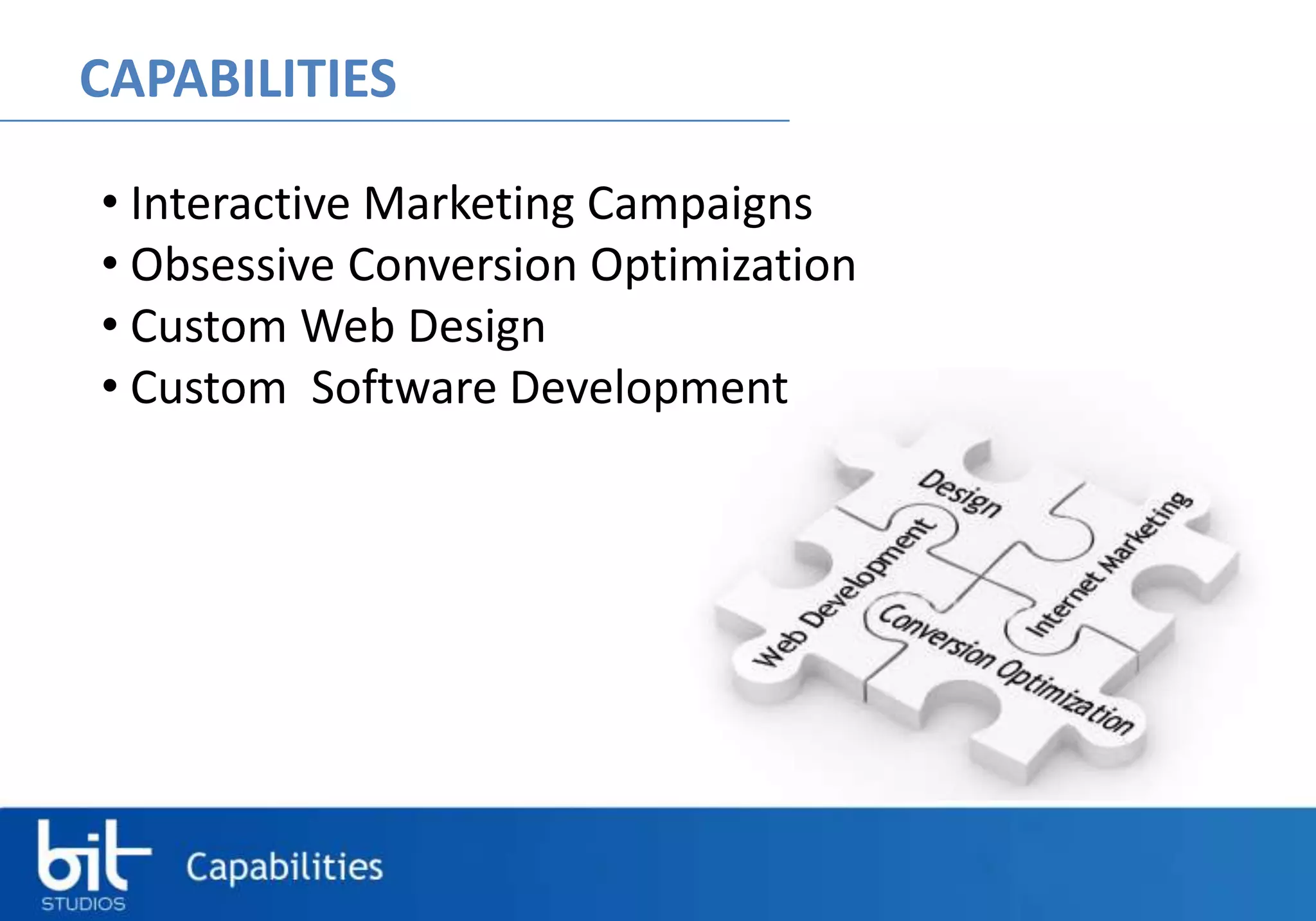 BIT Studios Capabilities Presentation | PPT
