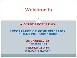 BIT Presentation on communication skills | PPT