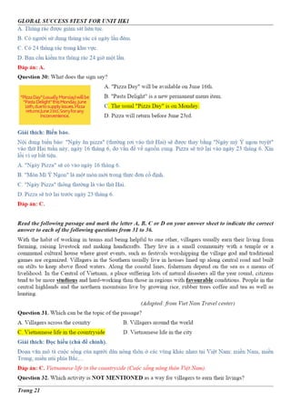 BÀI TẬP TEST FOR UNIT TIẾNG ANH LỚP 8 GLOBAL SUCCESS CẢ NĂM THEO TỪNG ...