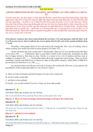 BÀI TẬP TEST FOR UNIT TIẾNG ANH LỚP 8 GLOBAL SUCCESS CẢ NĂM THEO TỪNG ...