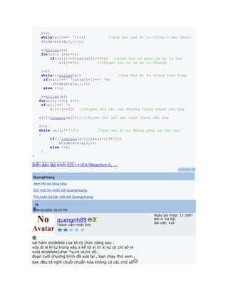 Bài tập về chuẩn hóa chuỗ1 | DOC