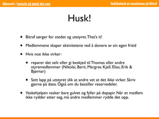 Bitraf maintenance 2019 | PDF