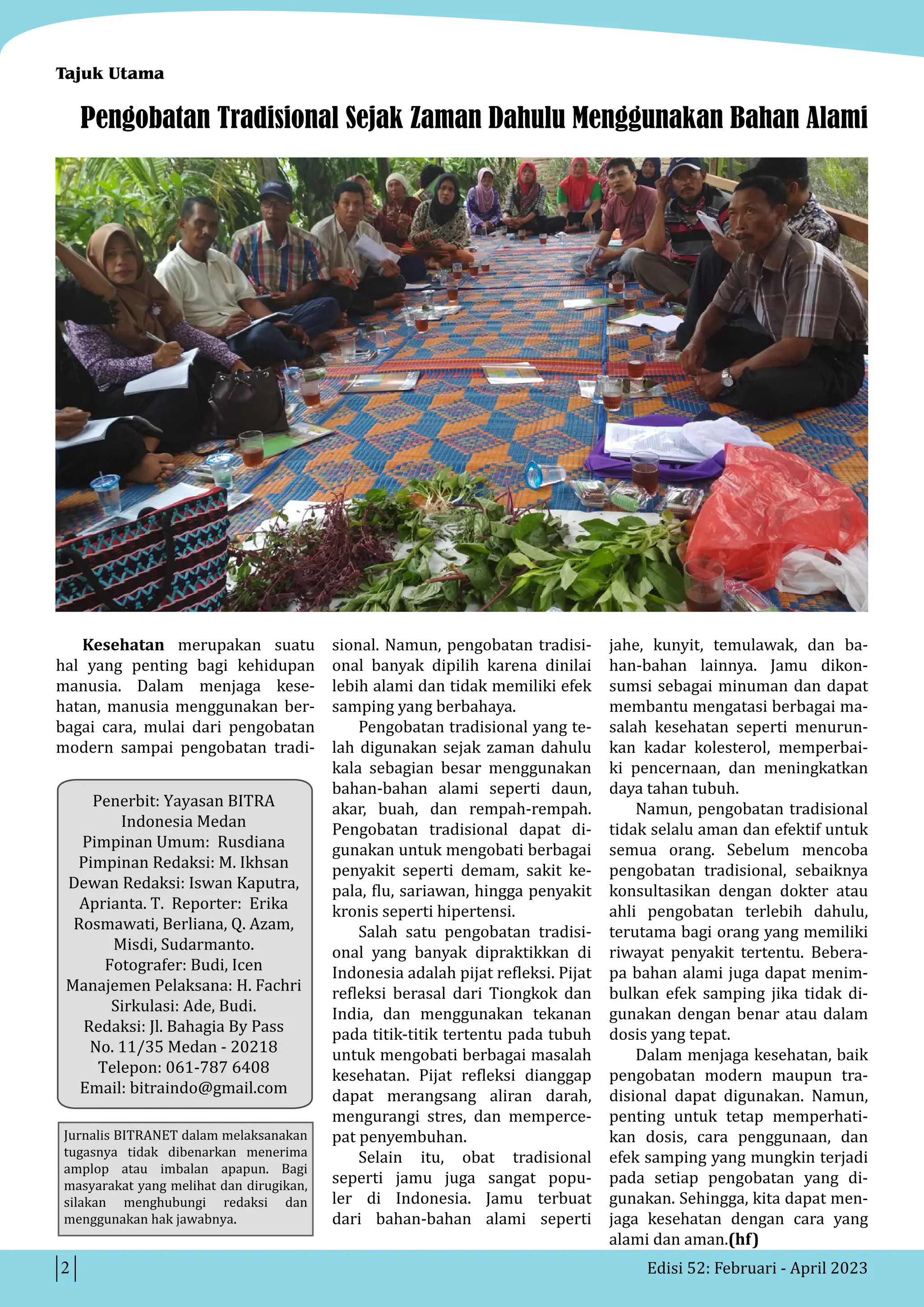 BITRANET edisi 52 dengan Tema "sehat dengan pengobatan tradisional" | PDF
