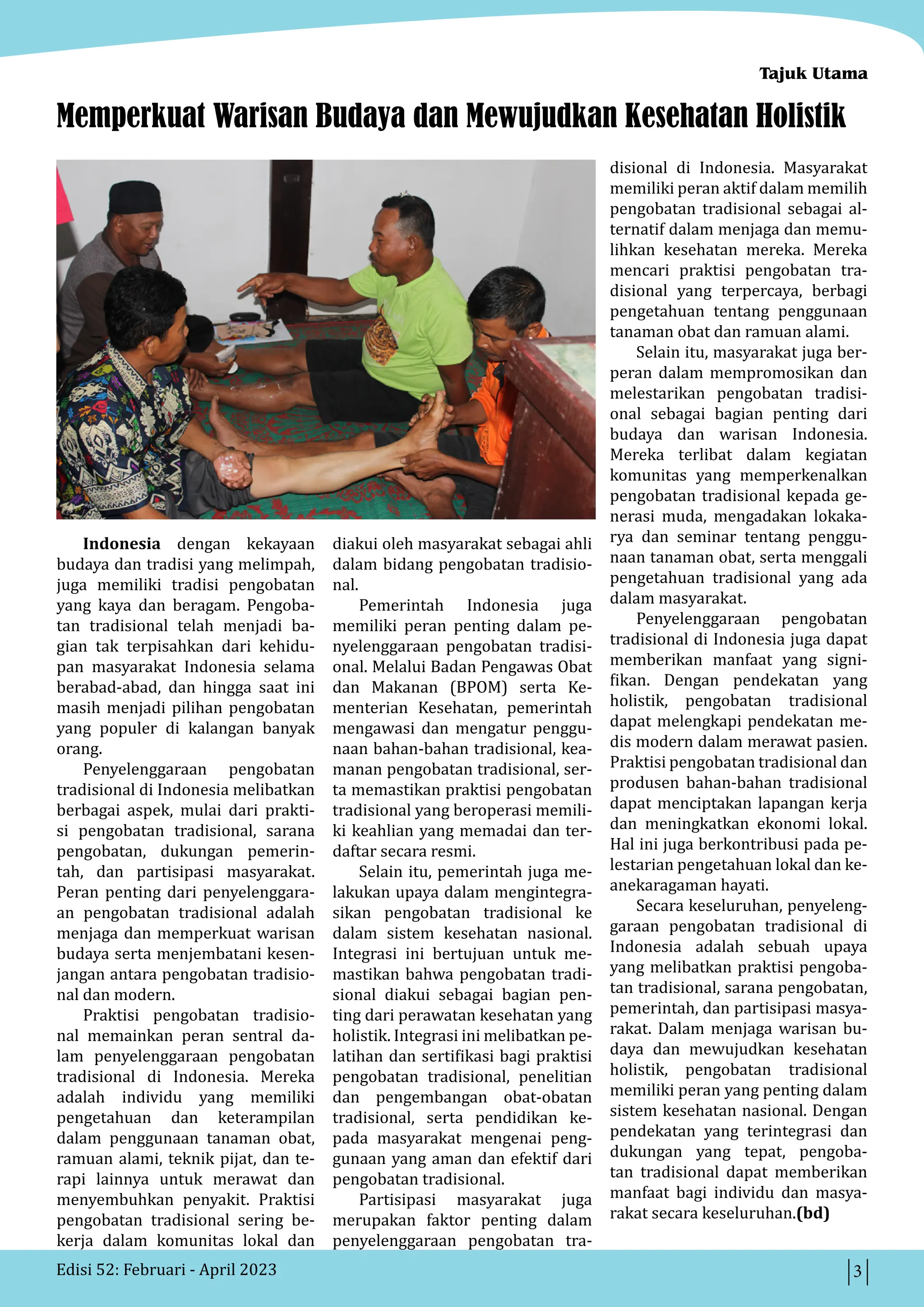 BITRANET edisi 52 dengan Tema "sehat dengan pengobatan tradisional" | PDF