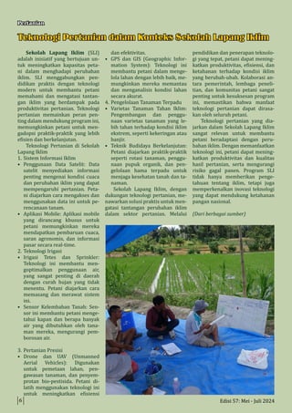 BITRANET edisi 57, Sekolah Lapang Iklim | PDF