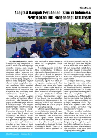 BITRANET edisi 58, Bahaya Dampak Perubahan Iklim | PDF