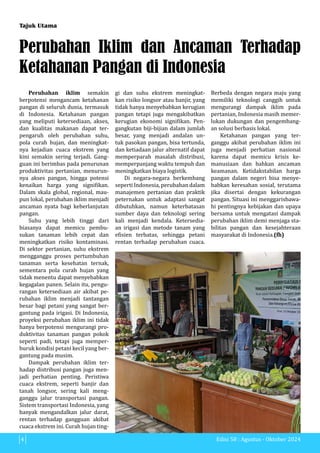 BITRANET edisi 58, Bahaya Dampak Perubahan Iklim | PDF