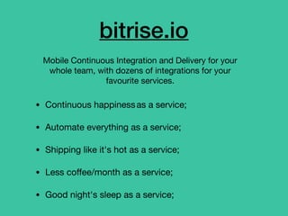 Bitrise | PPT
