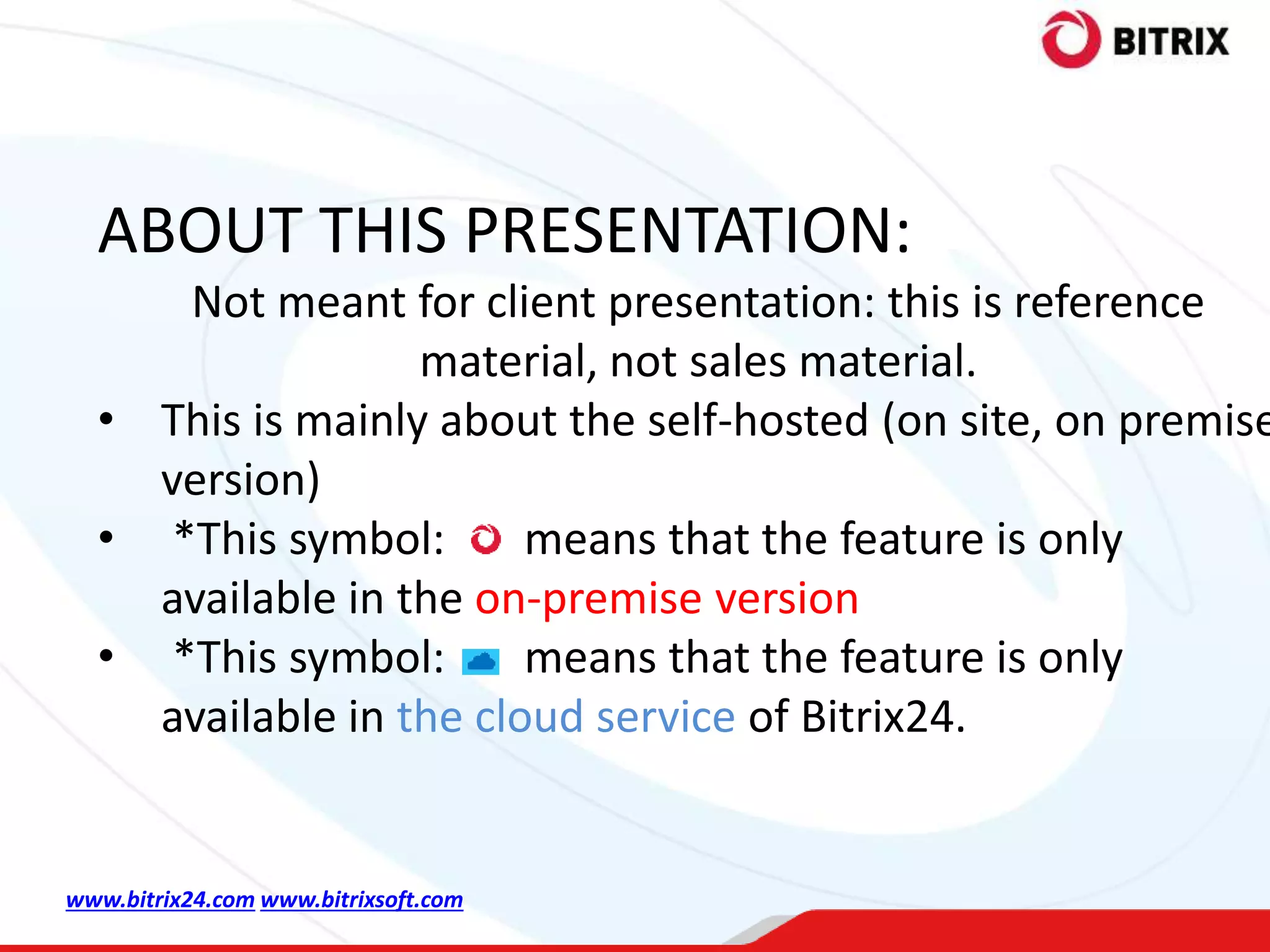 Bitrix24fullpresentation | PDF