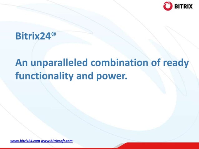Bitrix24 Presentation | PPTX