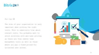 Bitrix24 remote work cheat sheet | PPTX | Web Conferencing | Computer Software and Applications