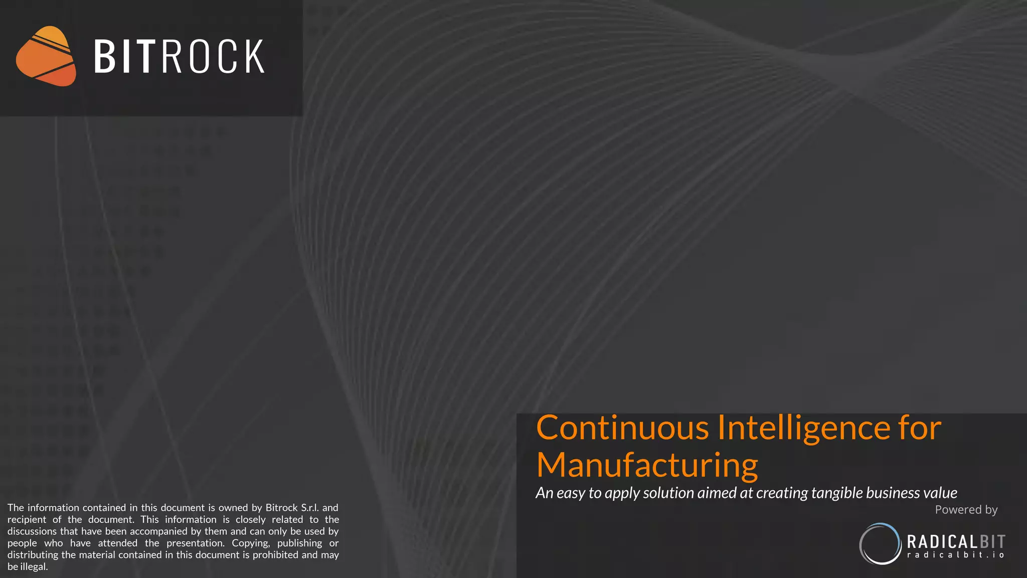 Bitrock manufacturing | PPT