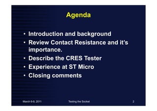 Testing the Socket - The Benefits of Verifying Socket Functionality | PDF