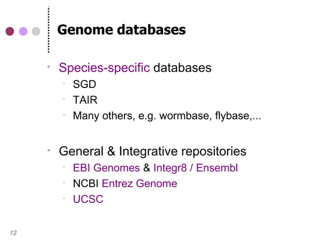 BITS - Introduction to comparative genomics | PDF | Databases | Computer Software and Applications