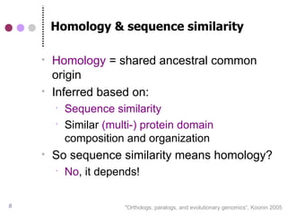 BITS - Introduction to comparative genomics | PDF