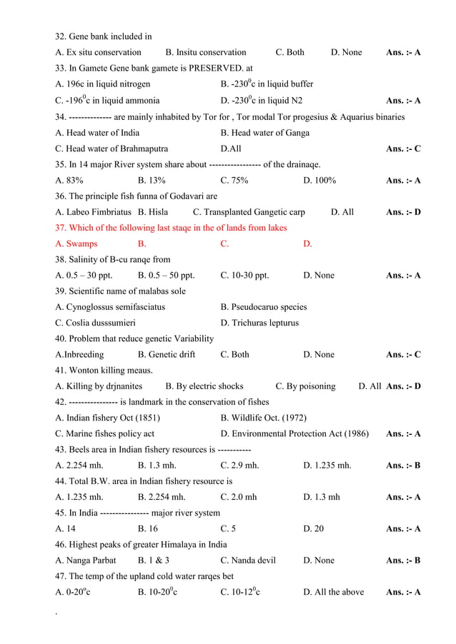 QUESTION BANK OF HANDBOOK AQUACULTURE | PDF | Fishing Sports | Sports