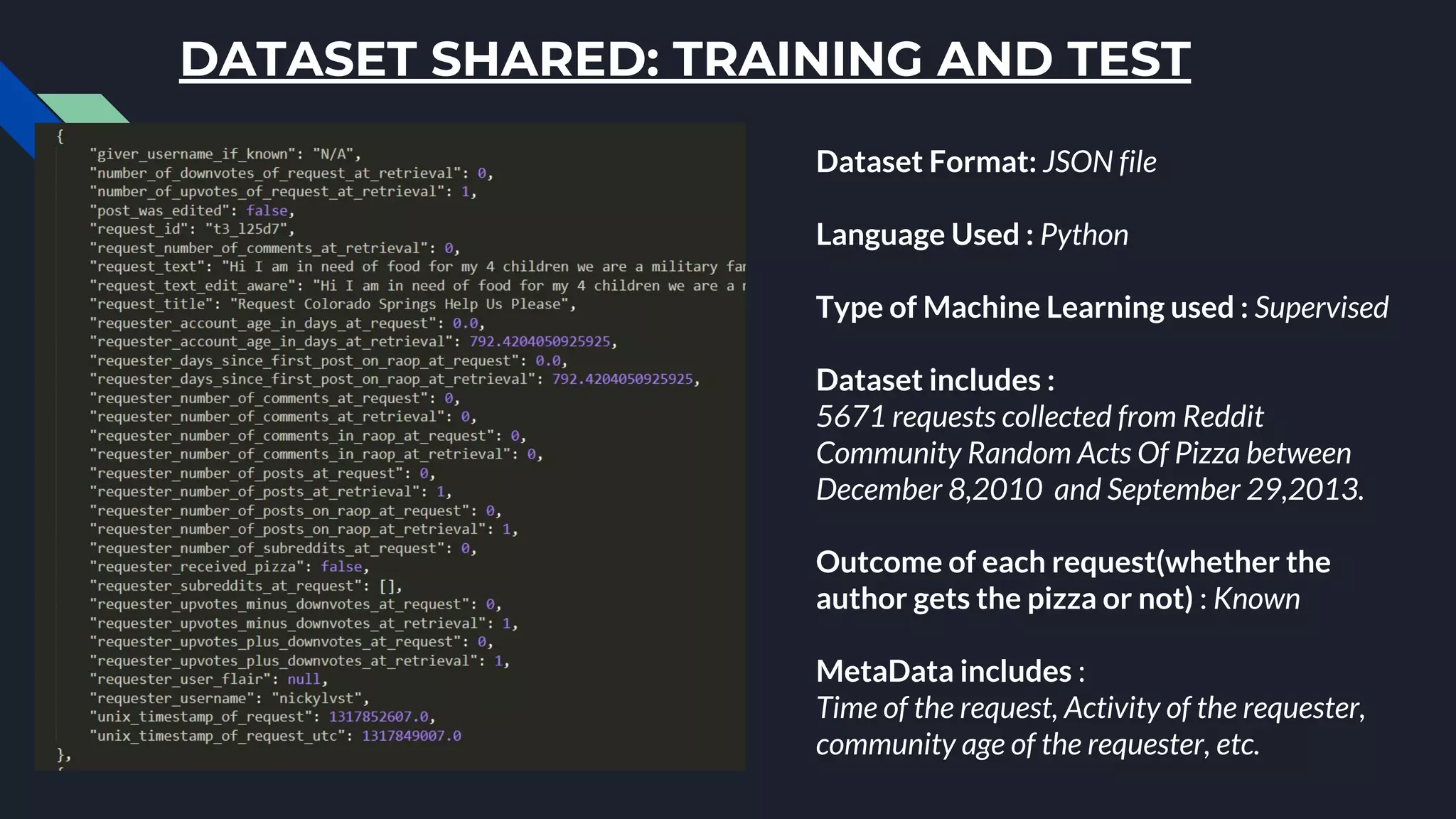 Machine Learning Project | PPT