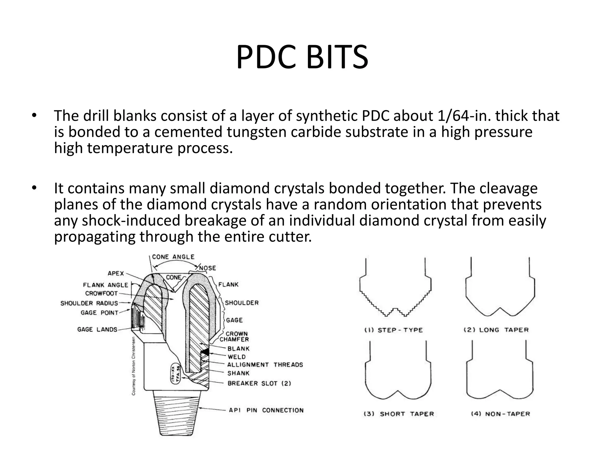 Drilling Bit Introduction And Bit Selection Part 1 Pptx