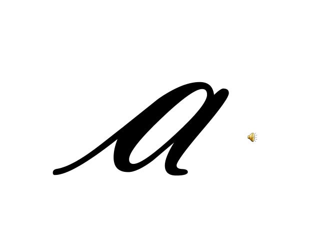 Imagenes de la vocal a cursiva - Imagui