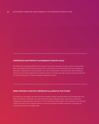 Indonesian Tech Ecosystem Report - Bits by Bricks | PDF
