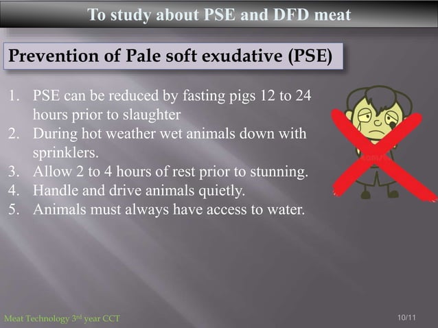 To study about PSE and DFD meat | PPTX