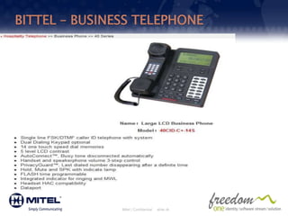 Bittel analog phones for hospitality | PPTX