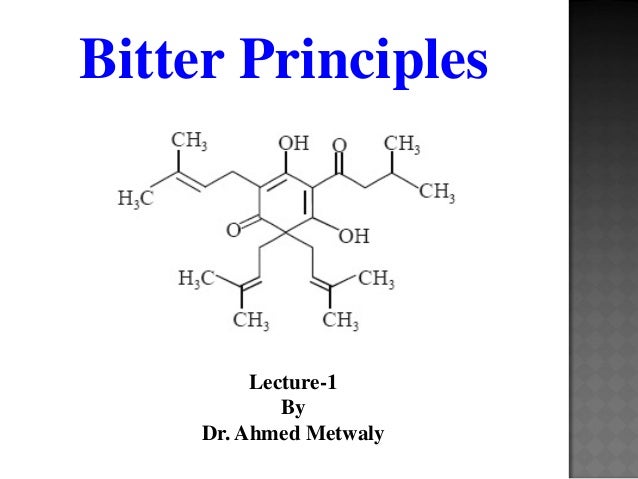 Bitter Principles Lec 1 2017