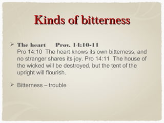 Bitterness | PPT