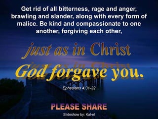 Bitterness Versus Love (Slideshow by: Kal-el) | PPTX