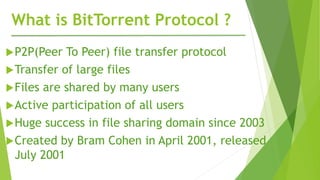 Bit torrent Technology ppt | PPT