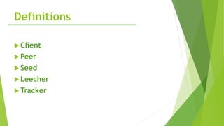 Bit torrent Technology ppt | PPT