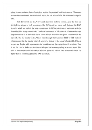 Bittorrent Seminar Report by Shyam Prakash | PDF