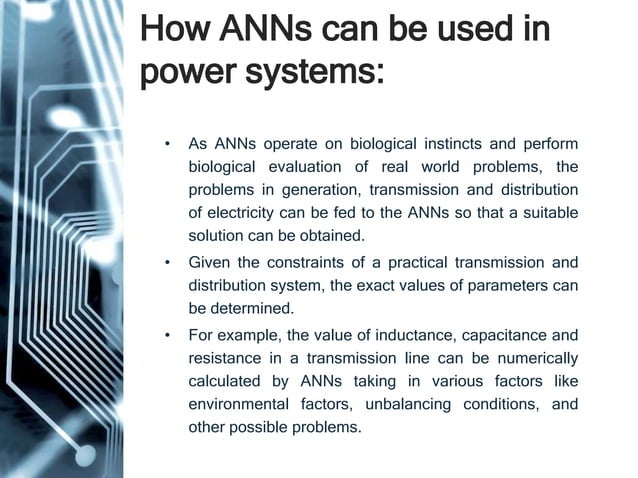 Artificial intelligence in power system | PPTX | Artificial ...