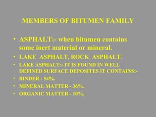 Bitumen materials in road transport | PPT