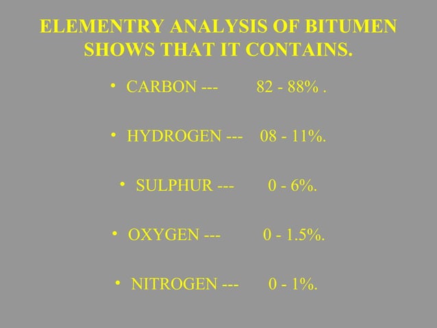 Bitumen materials in road transport | PPT