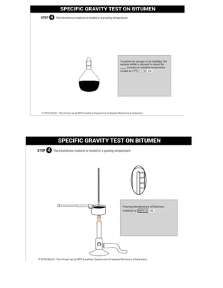 Bitumen to lve specific gravity for pharmcal | DOCX