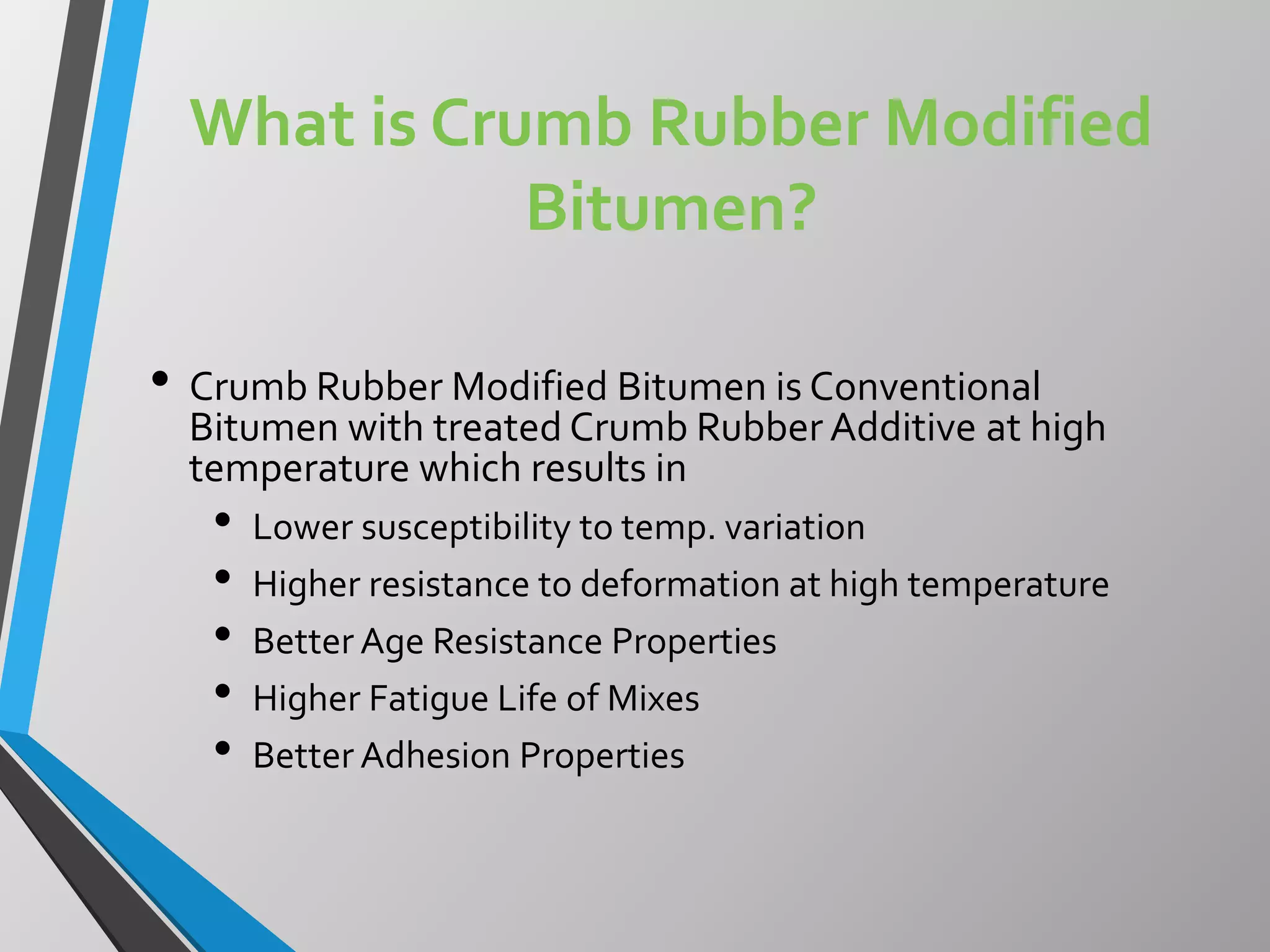 Bitumen and modified bitumen | PPTX