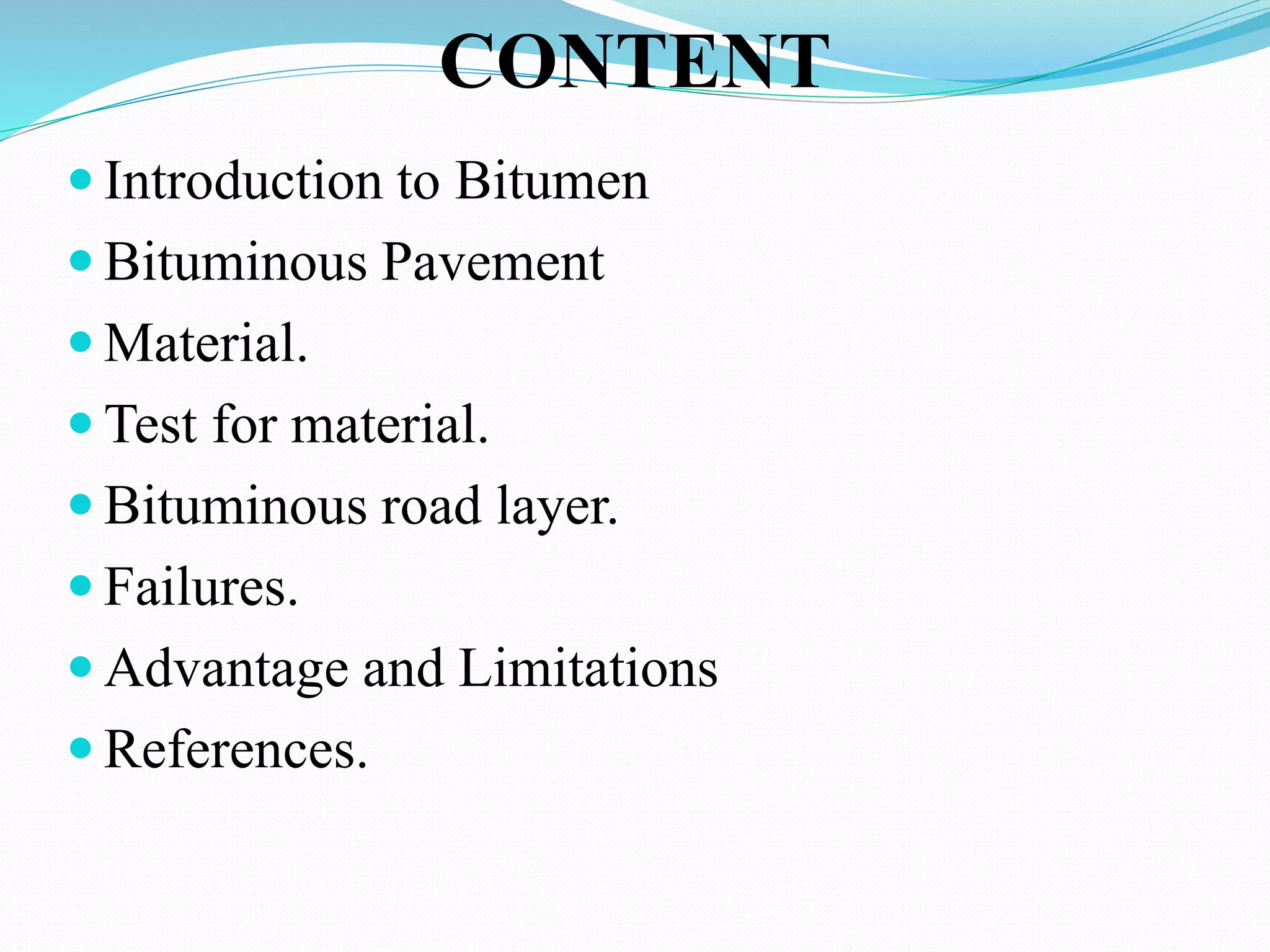 Bitumenous pavement (Flexible pavement) | PPTX