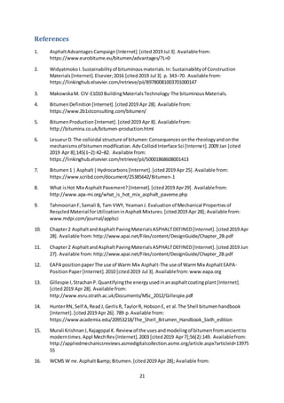 Evaluation of the Performance of Recycled Bituminous Materials | DOCX ...
