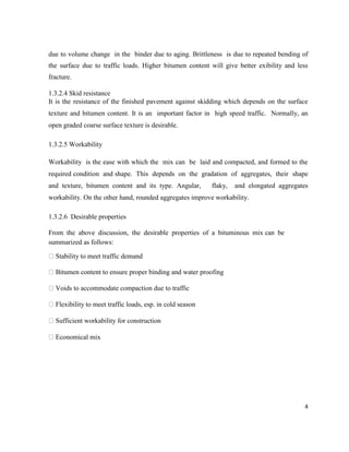 Bitumin mixes for road report documentation | PDF