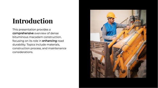 Dense Bituminous macadam in Road construction PPT | PDF