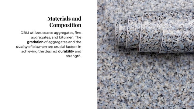 Dense Bituminous macadam in Road construction PPT | PDF