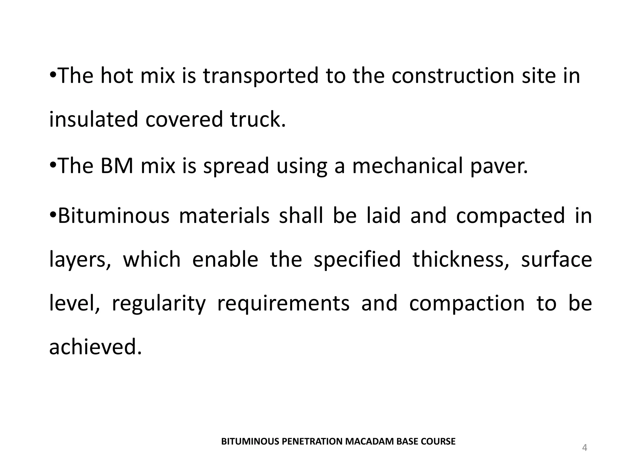 Bituminous penetration macadam base course | PPTX