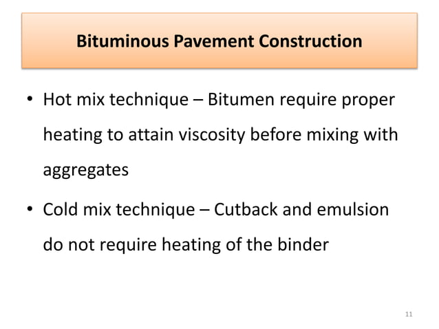 Bituminous road construction | PPTX | Geology | Science