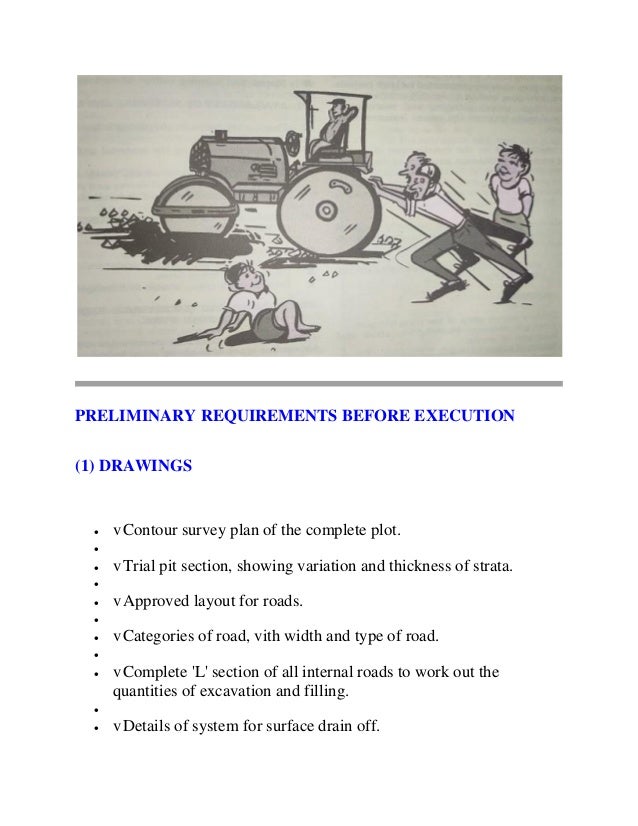 Bituminous road work procedure trimix, wbm, concrete - test, checklist ... Bituminous road work procedure trimix, wbm, concrete - test, checklist ...
