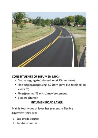 Bitumin road construction | DOCX