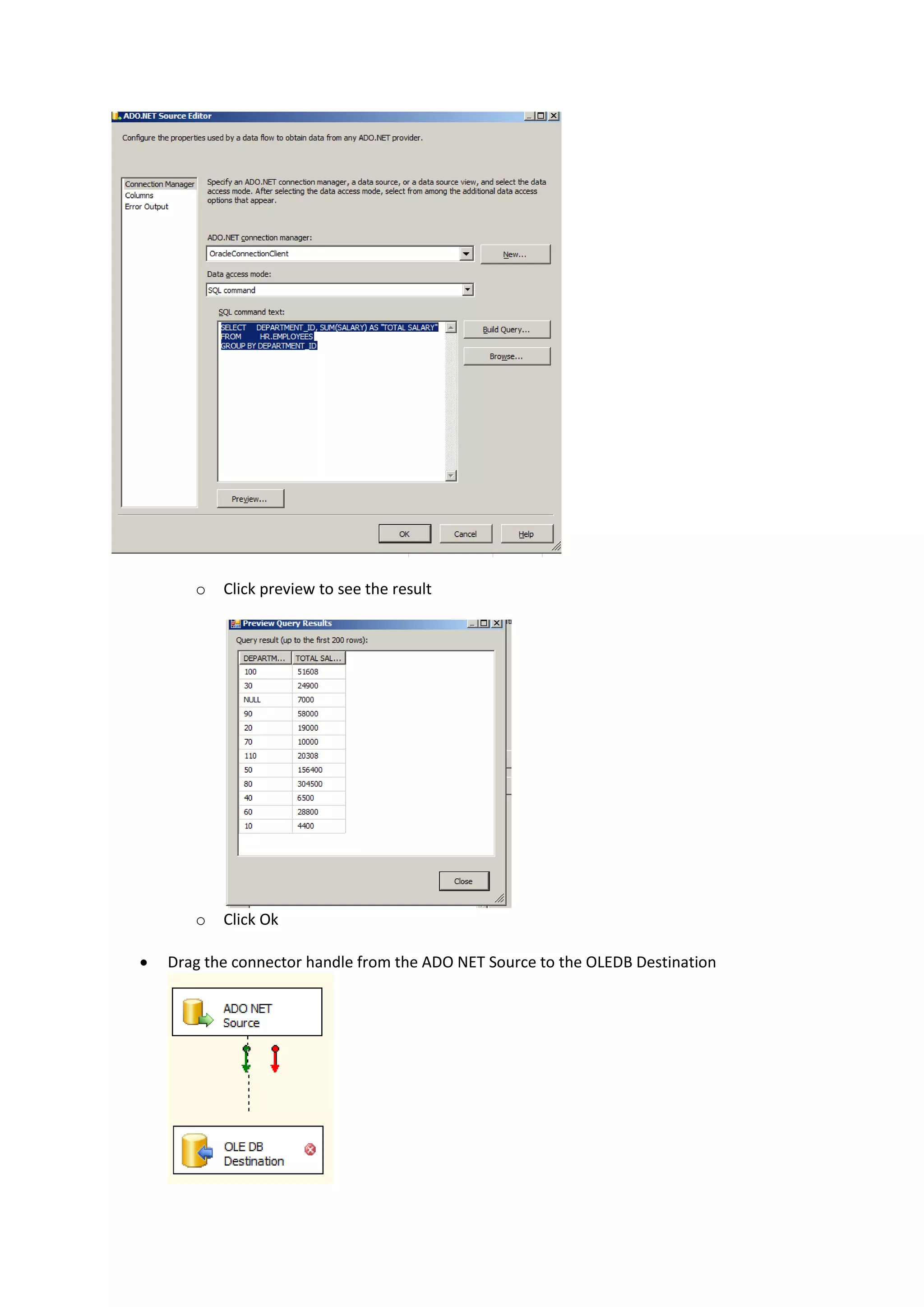 BI Tutorial (Copying Data from Oracle to Microsoft SQLServer) | PDF