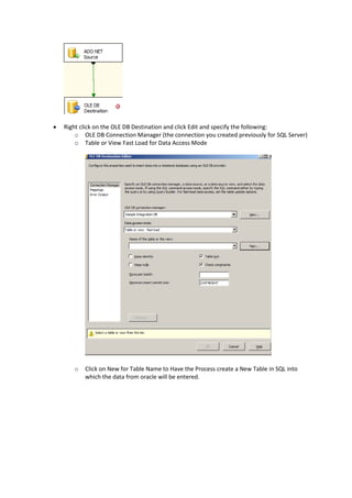 BI Tutorial (Copying Data from Oracle to Microsoft SQLServer) | PDF